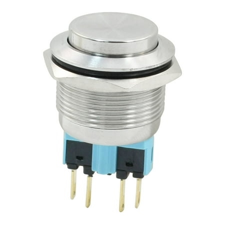 3A AC 250V 3 Pin NO NC 22mm Momentary Circuit Control Push Button ...