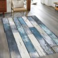 Area Rug 3x5ft Vintage Rustic Wooden Board Area Rugs Washable Low Pile ...
