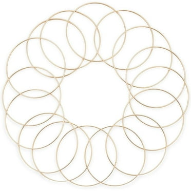 Craft County Assorted Metal Hoops Rings for Dream Catcher - 5 Pieces (2 ...
