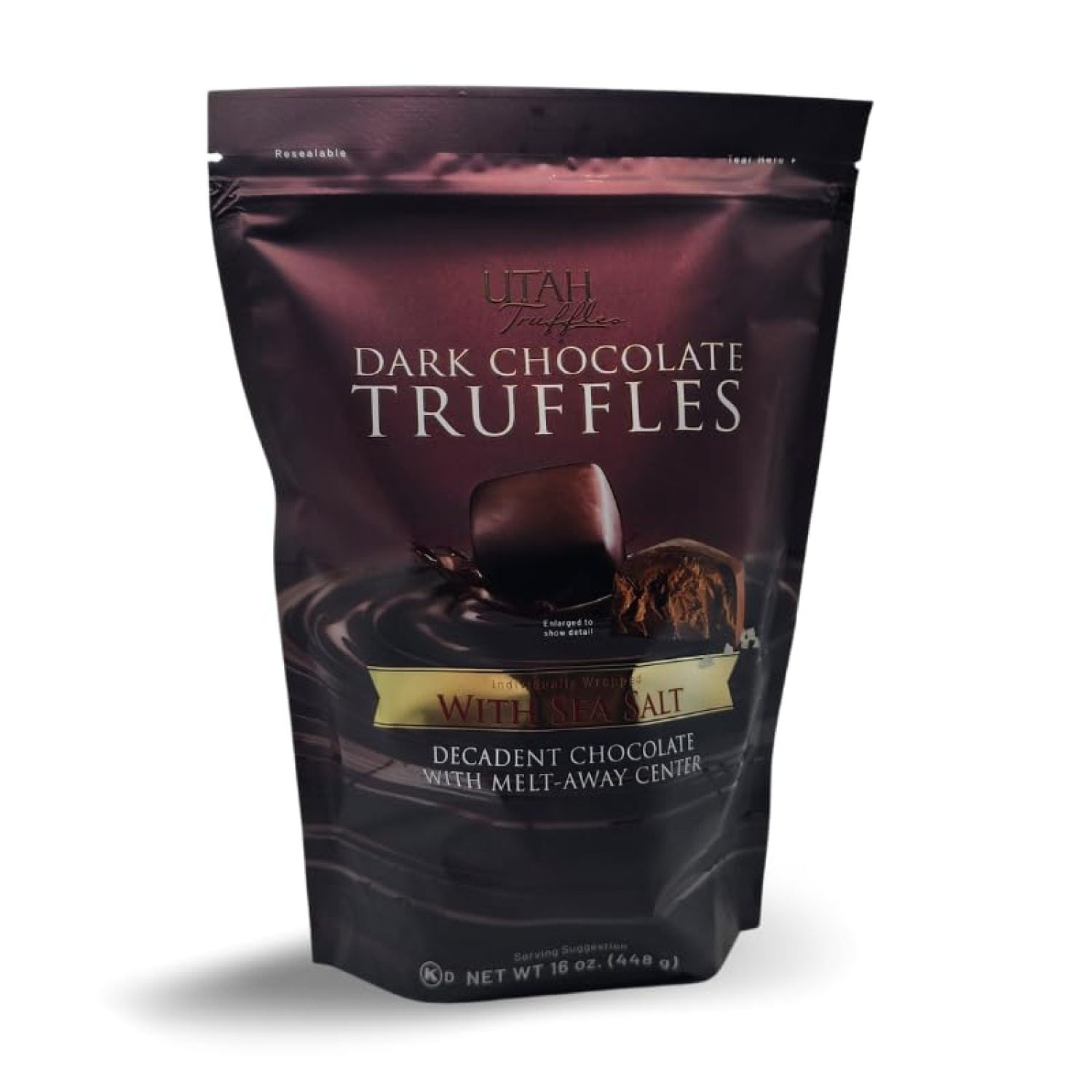 Utah Truffles Dark Chocolate Truffle, Individually Wrapped, Naturally ...