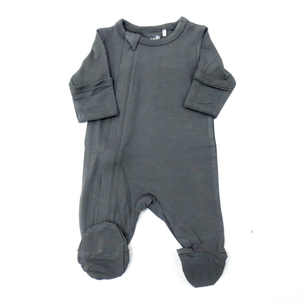 Coccoli Tencel Modal Zippered Footie Sleeper - Granite / 6 Months (14 ...