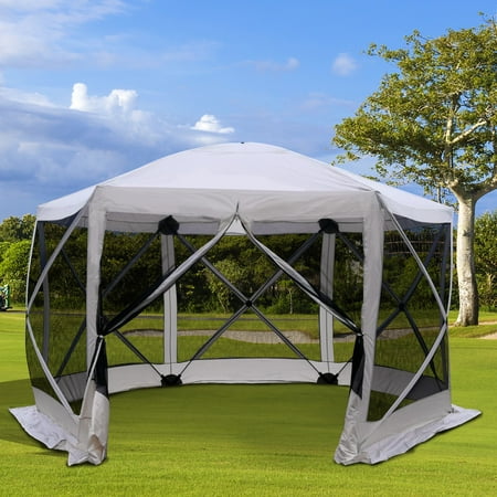 Automatic Hexagon Pop Up Screen Tents Camping Shelter Picnic Canopy ...