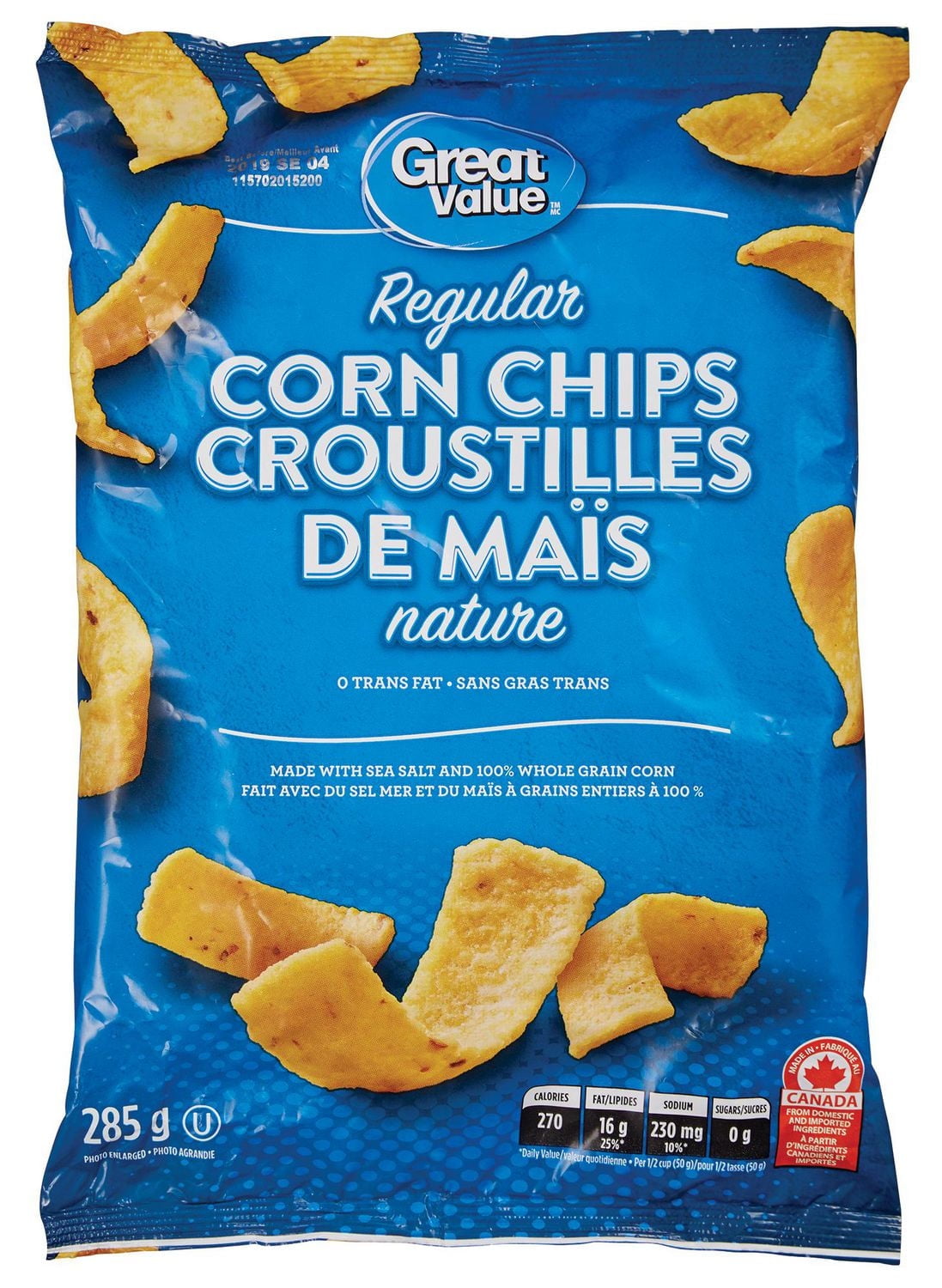 Great Value Regular Corn Chips, 285 g - Walmart.ca