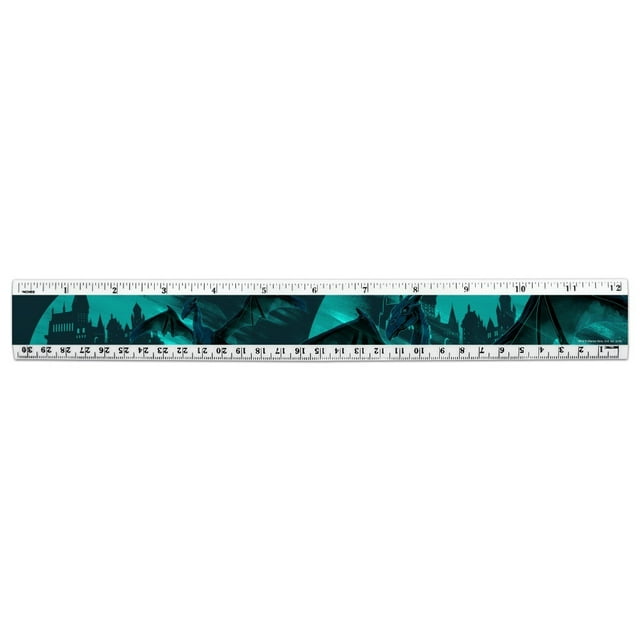 Harry Potter Thestral 12 Inch Standard and Metric Plastic Ruler ...