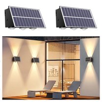 Solar Outdoor Wall Lanterns, 8 Count - Walmart.com