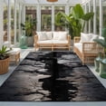 Abstract Stone Washable Area Rug 6 x 9 ft Modern Artistic Realistic ...