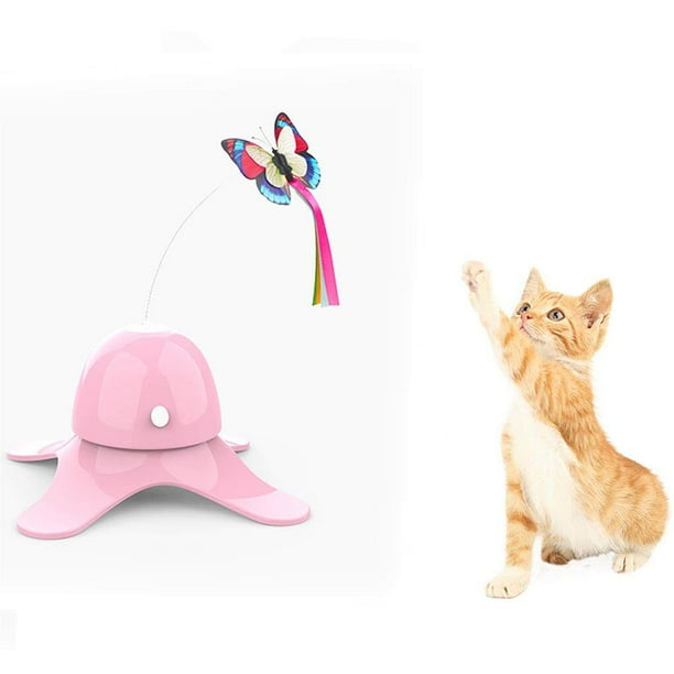 Electric Butterfly Pet Toy Interactive Cat Butterfly Toy Automatic ...