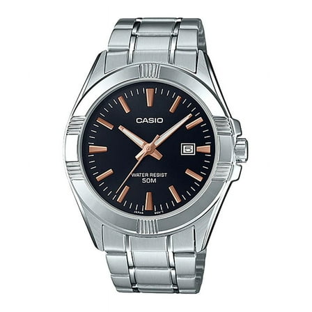 Casio Men's Wrist Quartz Stainless Steel Watch with Date Display and ...