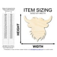 Unfinished Wood Highland Cow Head Shape | DIY Craft Cutout | up to 46 ...