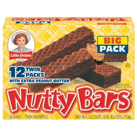 Little Debbie Big Pack Nutty Bars - 12 CT - Walmart.com