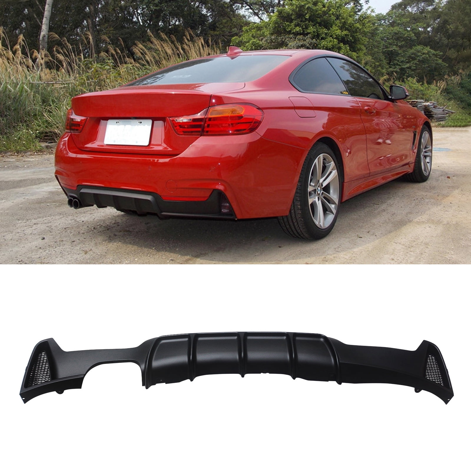 NINTE Rear Bumper Lip Diffuser for 2014-2020 BMW 4 Series F32/F33/F36 M ...