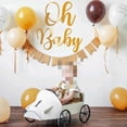 Oh Baby Decal Sign for Balloons Arch Backdrop, Large Adhesive Letters ...