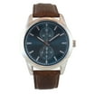 George Men's 41mm Gunmetal Tone Mettalized Edge To Edge Bezel Genuine ...
