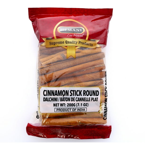 HEMANI Whole Round Cinnamon Sticks 7.1 OZ (200g) - Product of India ...