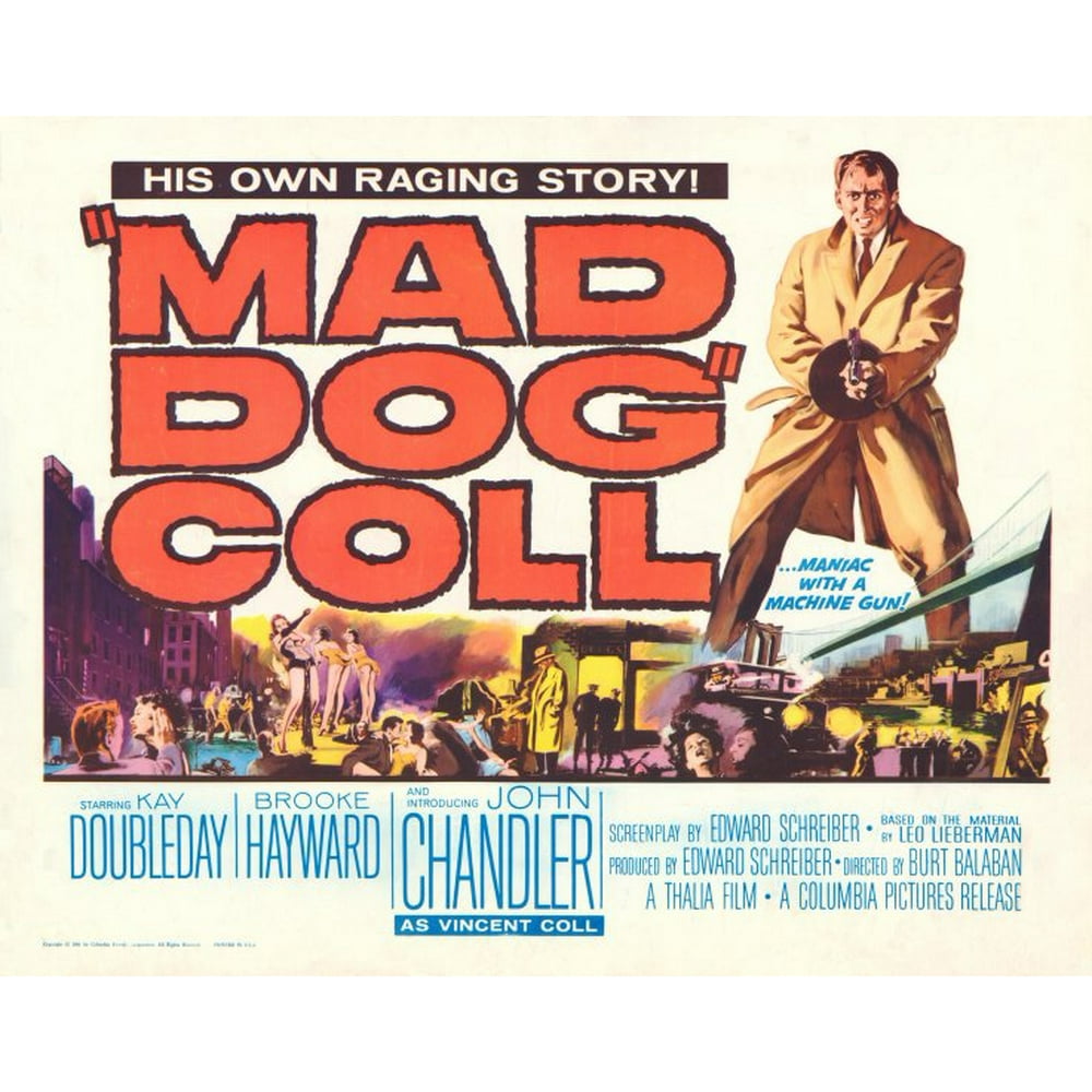 Mad Dog Coll - movie POSTER (Style A) (11" x 14") (1961) - Walmart.com ...
