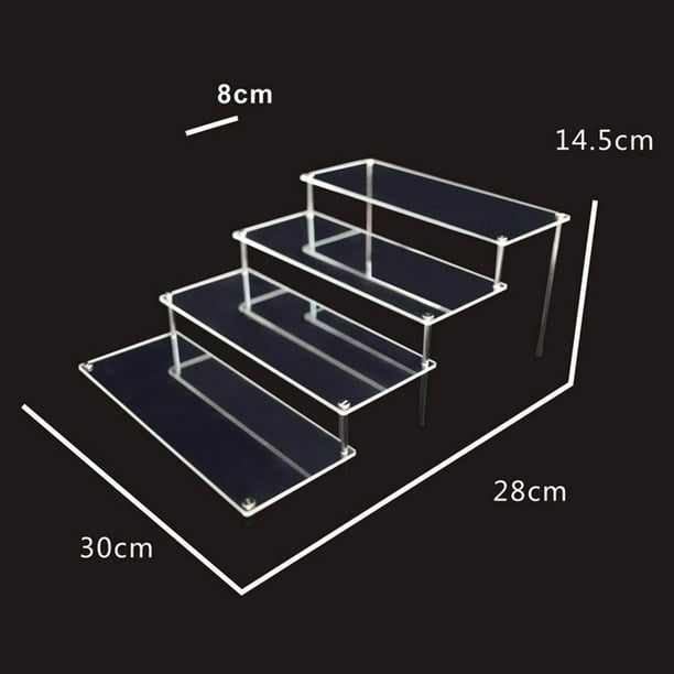 tredstone Clear Transparent Ladder Tier Acrylic Rack Countertop Risers ...