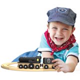 MasterPieces Lionel Junior Original 2-Car Wooden Steam Engine Train Set ...