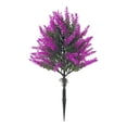 Artificial Ground Stake, Spring Fern Faux Greenery Bush, Realistic ...