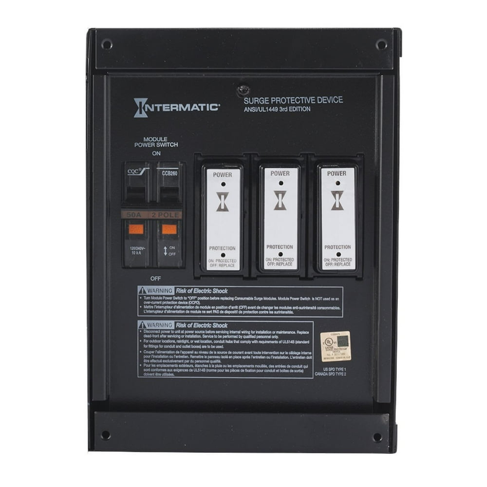Intermatic IG2240-IMSK Smart Guard® Whole Home Surge Protection Device ...