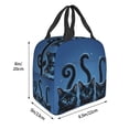 Black Cat Insulated Lunch Bag Lunch Box,Leakproof Small Lunch Tote For ...