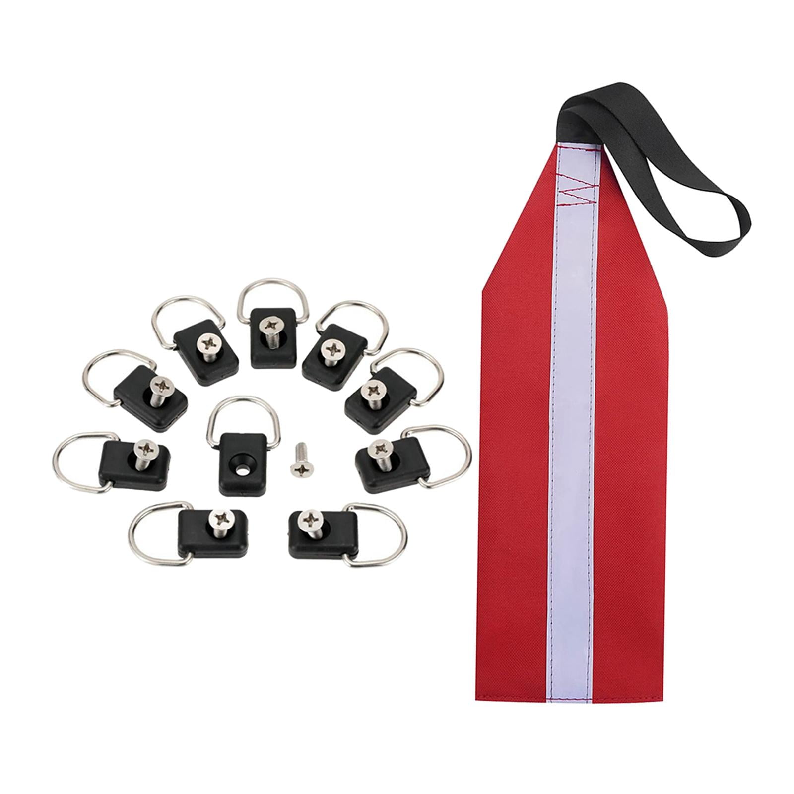 Kayak High Visible Canoe Trailer Warning D Rings Rope Buckle Lanyard ...