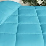 BNM Solid Comforter Down Alternative Bedding, King, Winter Blue ...