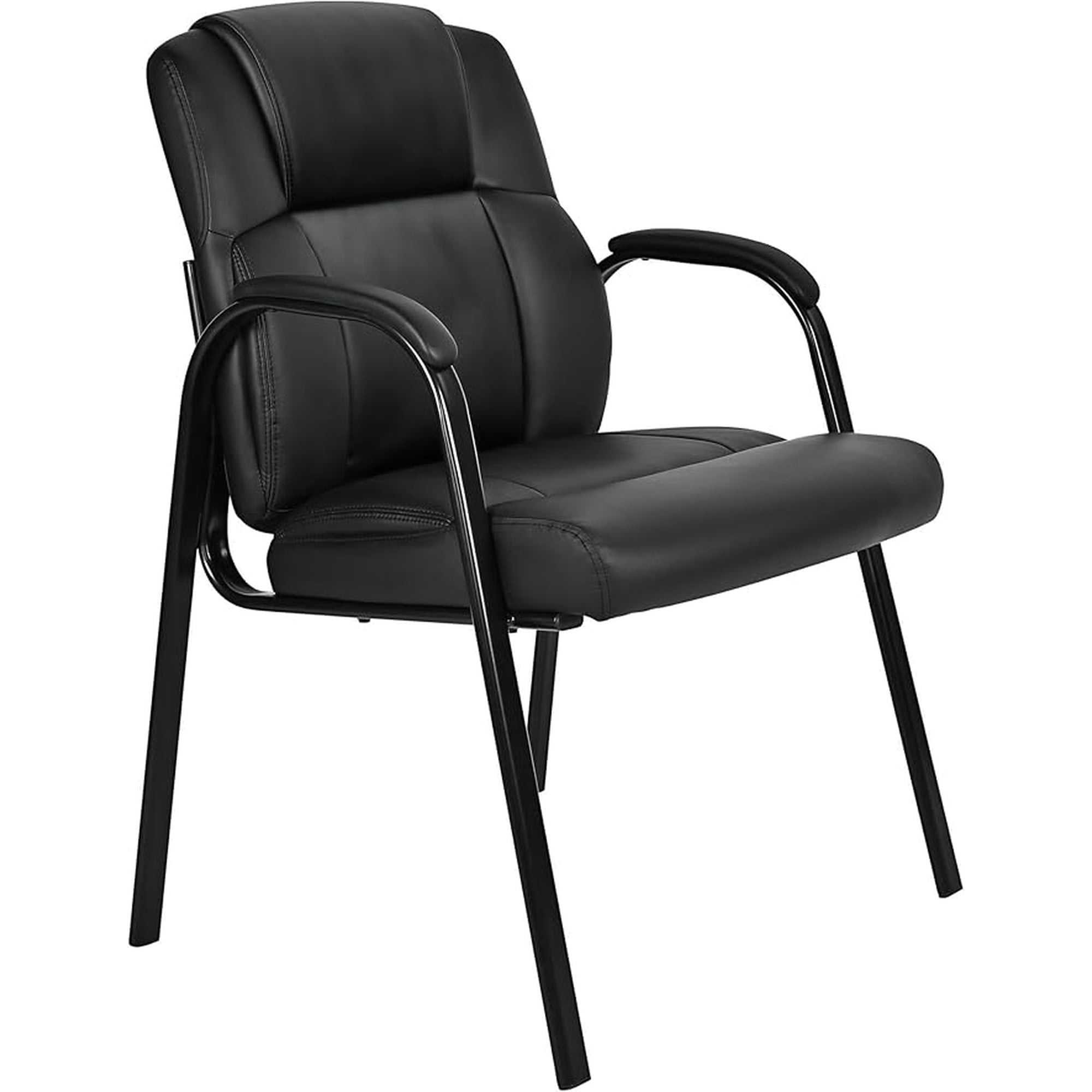 Click here for Moustache High Back Pu Leather Guest Chair With Pa... prices