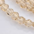Bicone Glass Beads Strands Faceted PeachPuff 4x4mm Hole: 0.8~1mm 75 ...