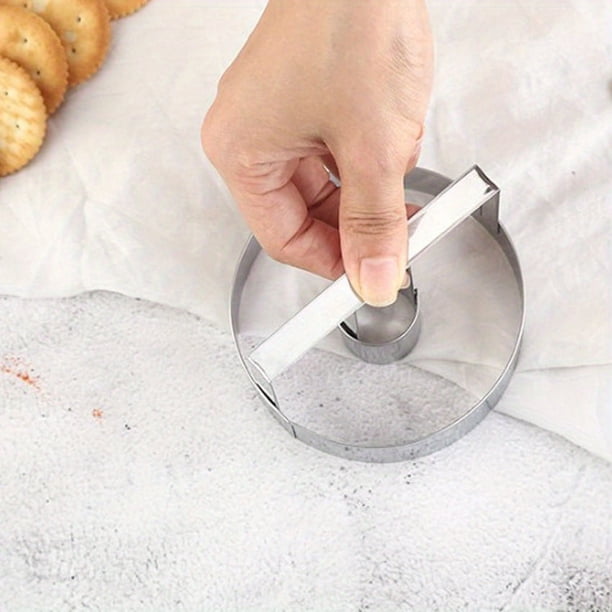 1pc, Donut Cutter, Stainless Steel Round Doughnut Cutter With Handle ...