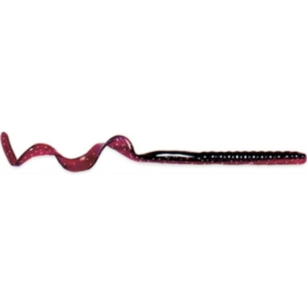 Culprit C720-51 7.5" Original Worms Red Shiny Shad Fishing Lure 18-Pk ...