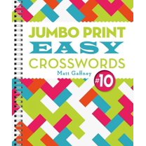 Large Print Crosswords Jumbo Print Easy Crosswords #3, (Spiral-Bound ...