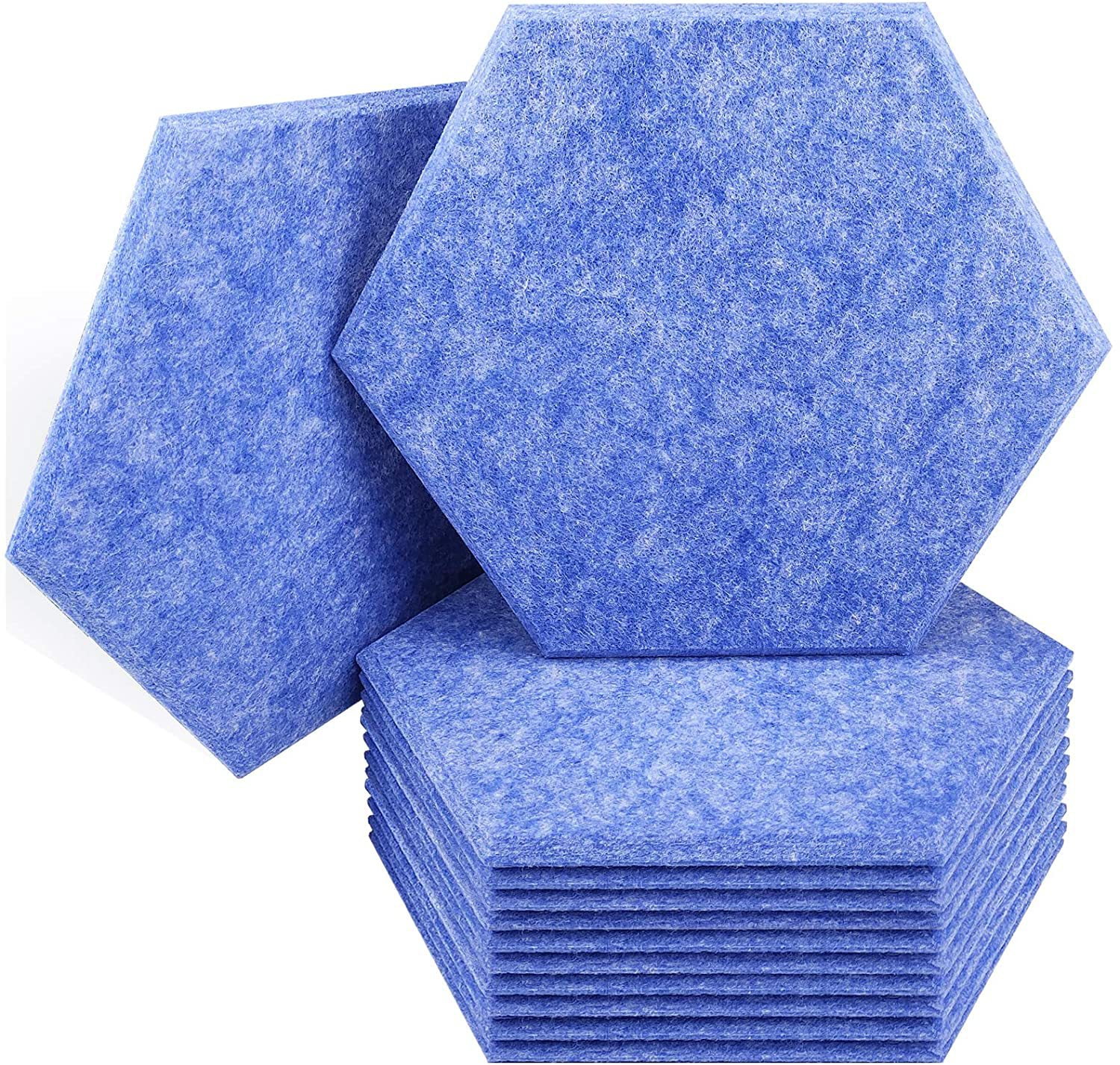 6Pcs Self Adhesive Felt Board Tiles Hexagon Bulletin Board for Walls ...