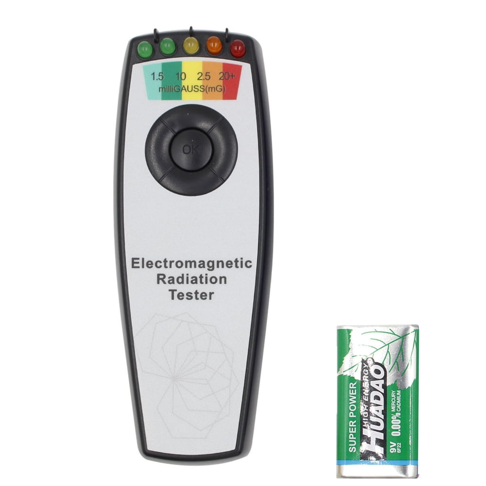 EMF Gauss Meter Ghost Hunting Detector Portable EMF Magnetic Field Detector - Walmart.com