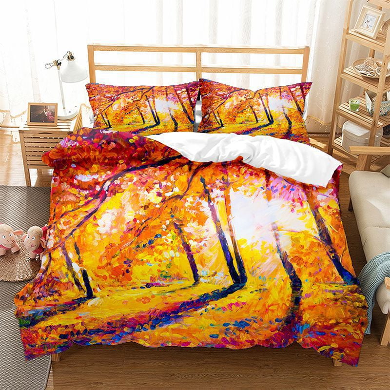 3D landscape printing oil painting series quilt cover, Beautiful ...