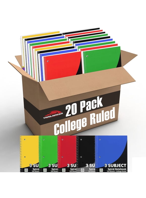 3-Subject Spiral Notebooks in Spiral Notebooks - Walmart.com