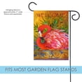 Toland Home Garden Pink Flamingo Bird Welcome Flag Double Sided 12x18 ...
