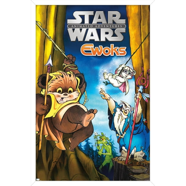 Star Wars: Ewoks - Key Art Wall Poster, 22.375" x 34", Framed - Walmart.com