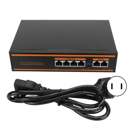 Poe Switch 6 Ports Fanless Design Metal Shell Ethernet Network Switch ...