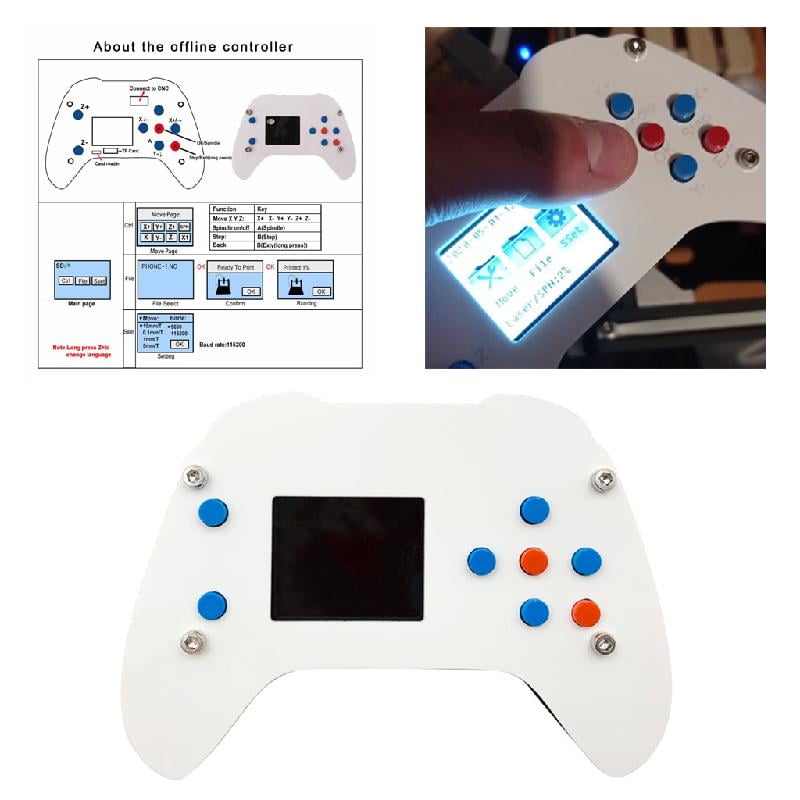 Buy 3 XYZ Axis Control Board GRBL Handle Offline Controller CNC for ...