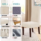 Chair Covers Dining Room, Stretch Textured Grain Dining Chair Slipcover ...