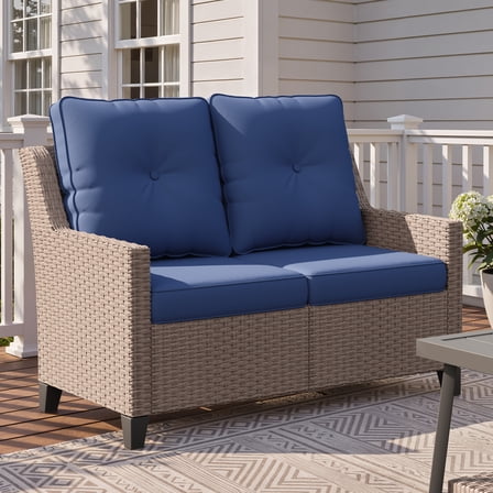 Triple Tree Water-Resistant Aluminum Outdoor Patio Daybed with ...