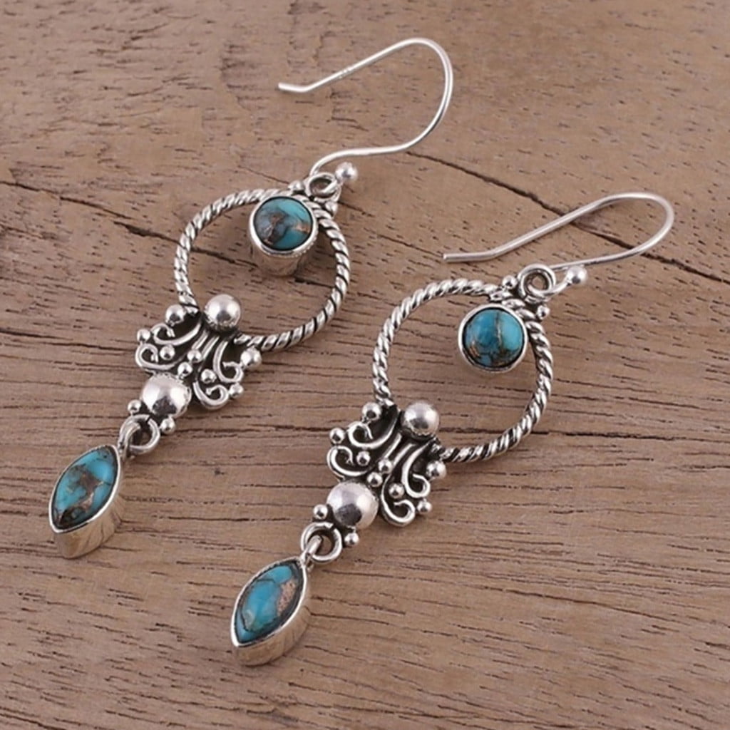 Click here for Hoarboeg Earring For Women Vintage Boho Turquoise... prices