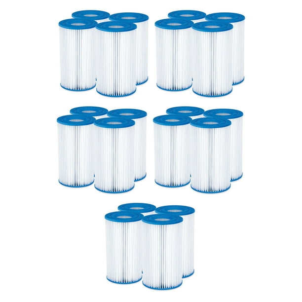Summer Waves Replacement Type A/C Pool & Spa Filter Cartridge (20 Pack ...