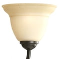 Torino Collection Nine-Light Forged Bronze Tea-Stained Glass ...