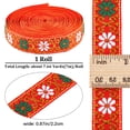 7M Flat Ethnic Style Polyester Ribbon Jacquard Ribbon Tyrolean Ribbon ...