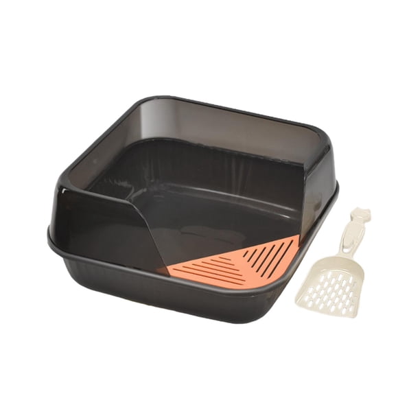 Esquirla Opening Cat Litter Tray Cats Potty Toilet Cat Sandbox Sturdy ...