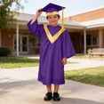 Kids Graduation Gown Pre k Graduation Cap and Gown Purple Kindergarten ...