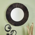 Black Fiber Wall Mirror - Walmart.com