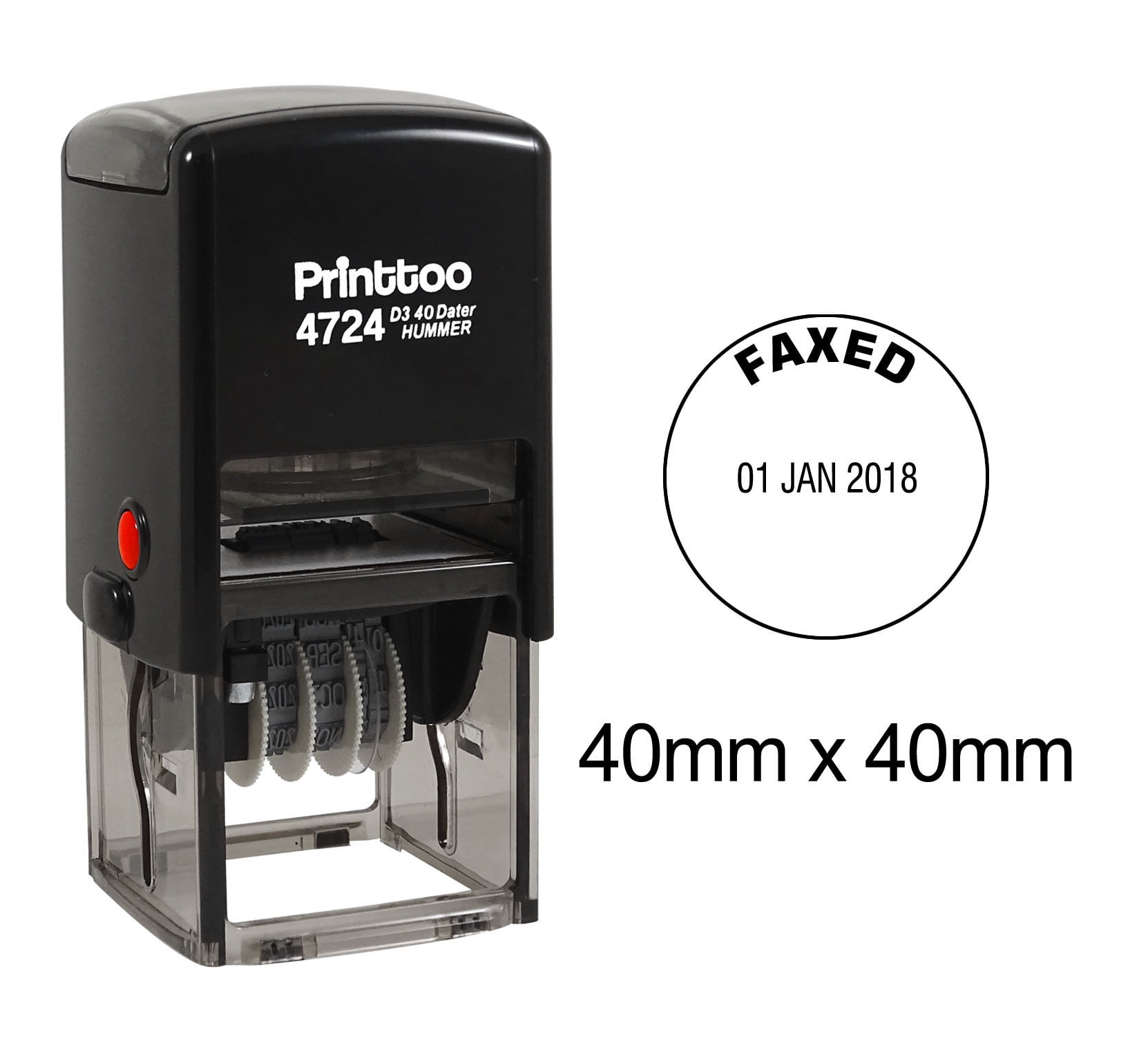 Printtoo Round Self Inking Dater Stamp With Faxed Text Office ... Printtoo Round Self Inking Dater Stamp With Faxed Text Office ...
