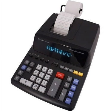 Sharp Desktop Paperless Printing Calculator, 12-Digit EL-1901 Office ...